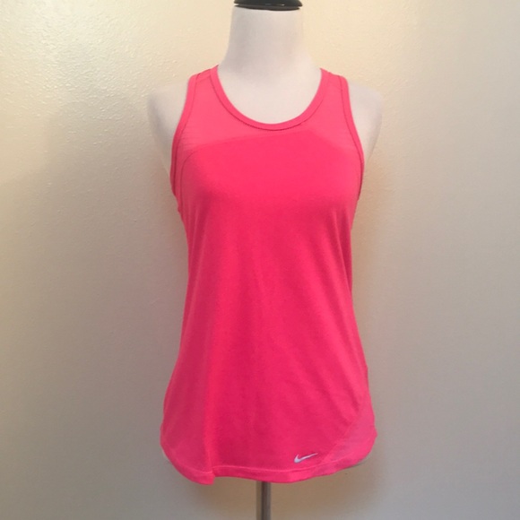 Nike | Tops | Nike Hot Pink Drifit Asymmetrical Design Tank | Poshmark